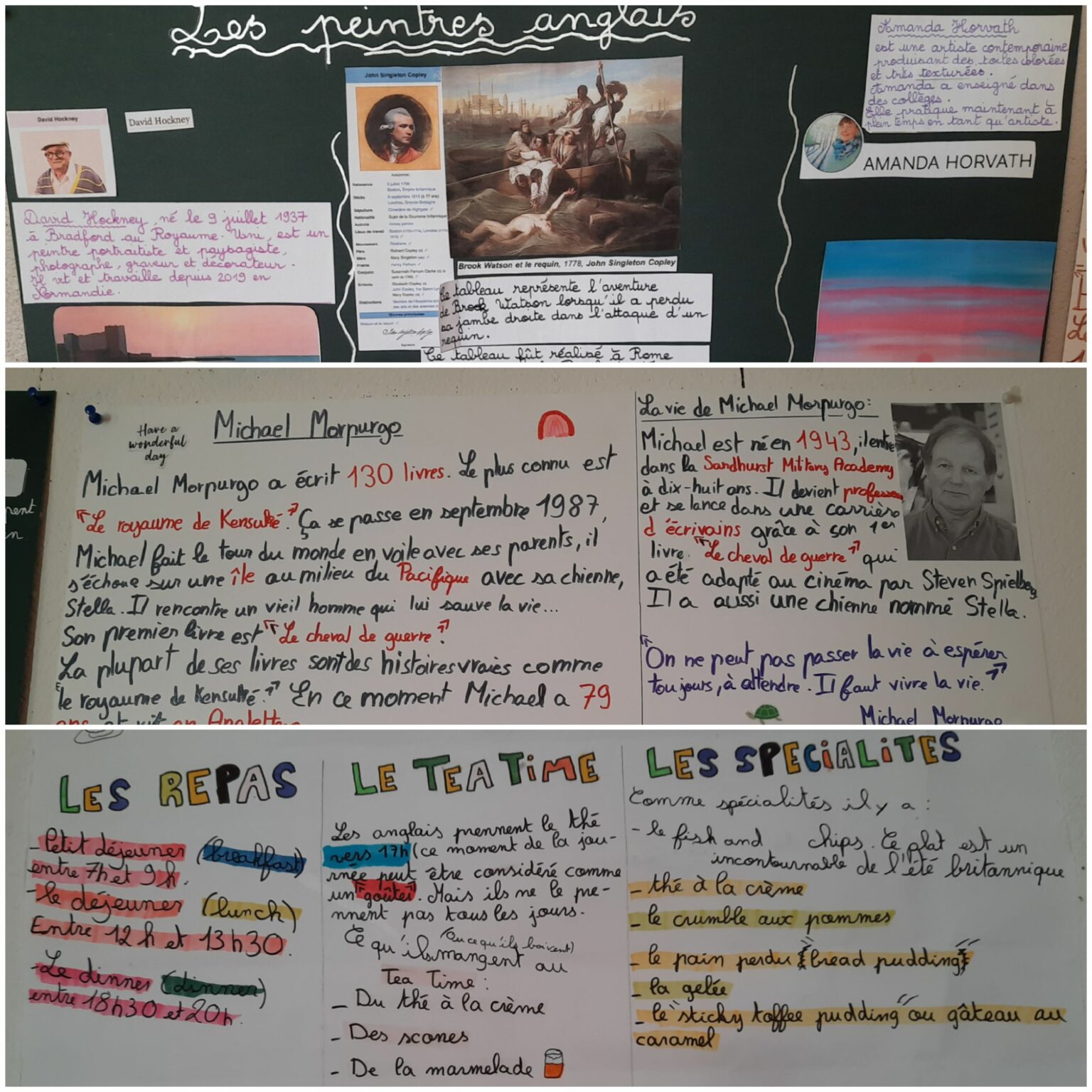 Exposés en anglais en CM2